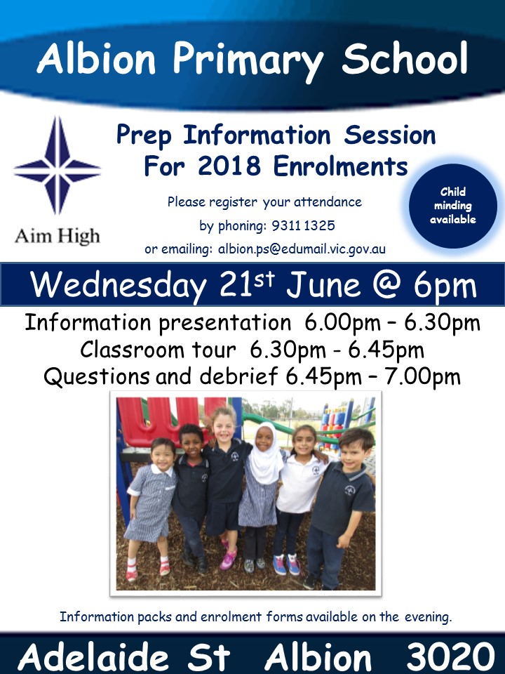 Prep 2018 Information Session